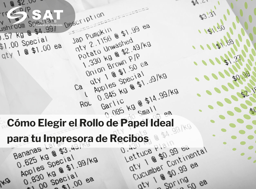 Rollo de Papel para Recibos: La Guía para Elegir Bien | SAT PCS