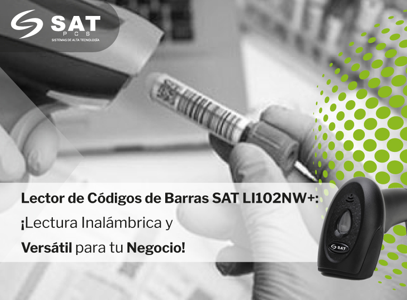 Lector de Códigos de Barras SAT LI102NW+: ¡Lectura Inalámbrica y ...